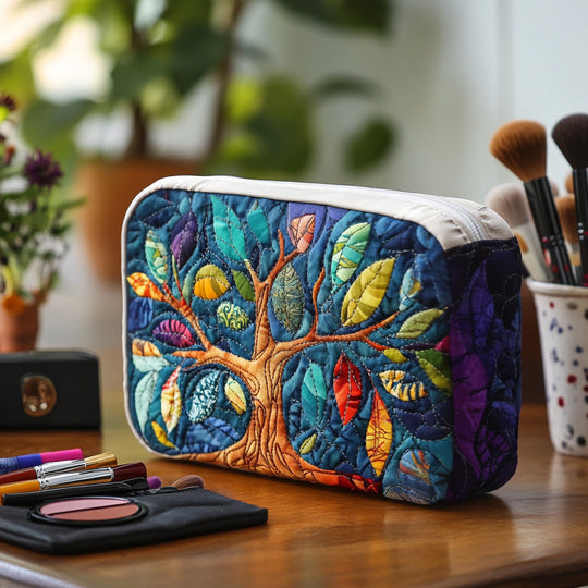Petra | Symbolic Tree Quilted Cosmetic Bag – Rosie & Pearl